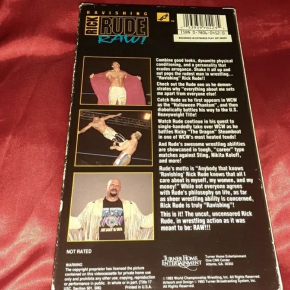 WWE | Media | 993 Wcw Ravishing Rick Rude Raw Vhs Movie Vintage 9s Wwf ...